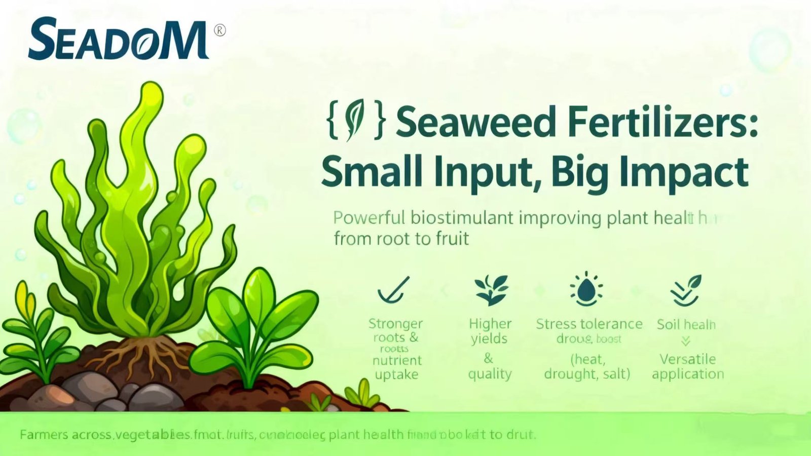 🌿 Applications of Seaweed Fertilizers in Modern Agriculture - seadom.com.cn
